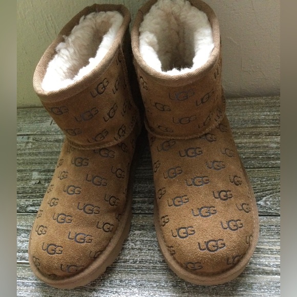 UGG | Shoes | Ugg Classic Mini Embossed Logo Size 5 | Poshmark
